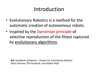 Evolutionary Robotics | PPTX