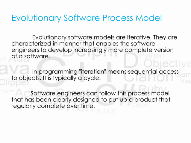 Evolutionary Software Process Module in Easy Terminology by Taha Shahid ...