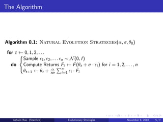 Evolutionary Strategies as an alternative to Reinforcement Learning | PPT