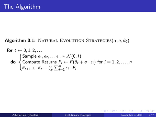 Evolutionary Strategies as an alternative to Reinforcement Learning | PPT