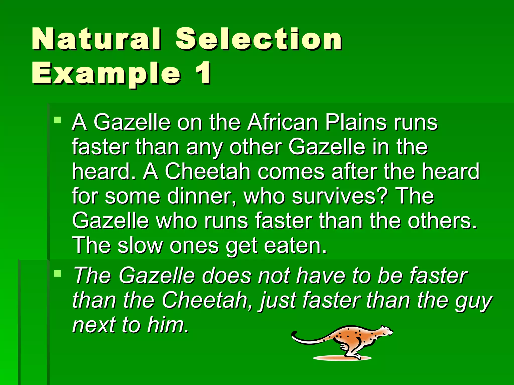 Evolution by natural selection | PPT