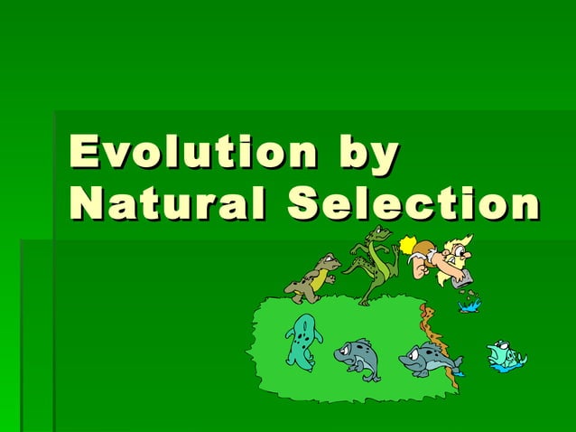 Evolution by natural selection | PPT