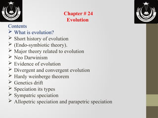 Evolution chapter # 24.pptx. slides ppt | PPT