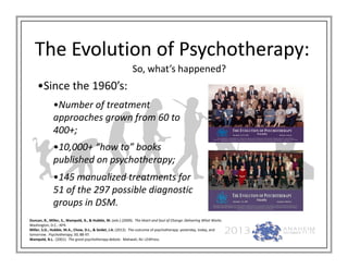 What are the Core Tasks of Psychotherapy? A Presentation for the 2013 ...