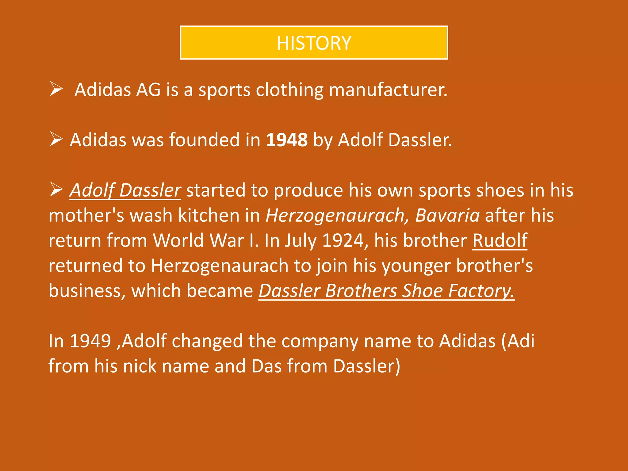 Adidas Organizational Analysis | PPTX