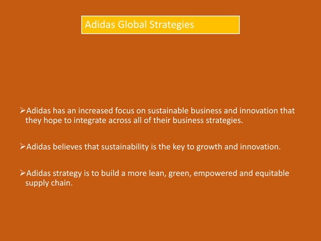 Adidas Organizational Analysis | PPTX | Large Business | Business