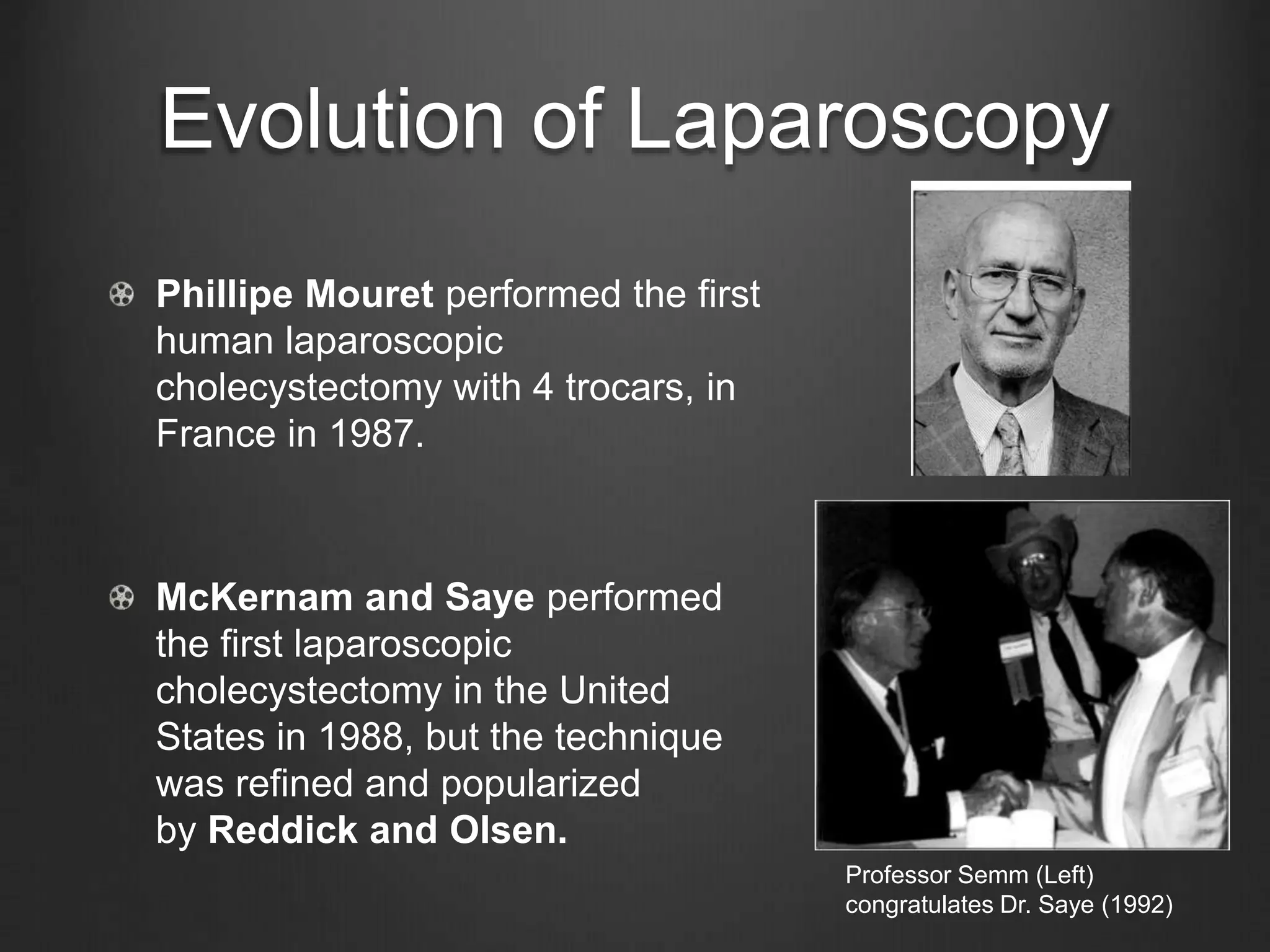 Evolution & Ergonomics in Laparoscopy | PPTX