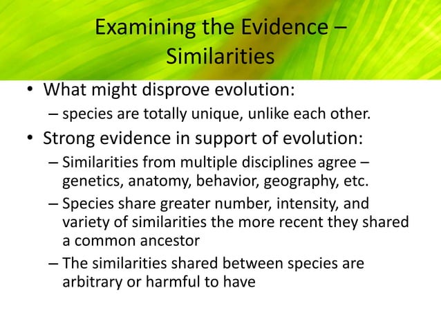 Evolution Evidence and Evolutionary Thinking - The 3 Patterns of ...