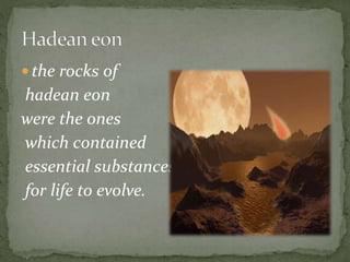 Evolution from rocks | PPT