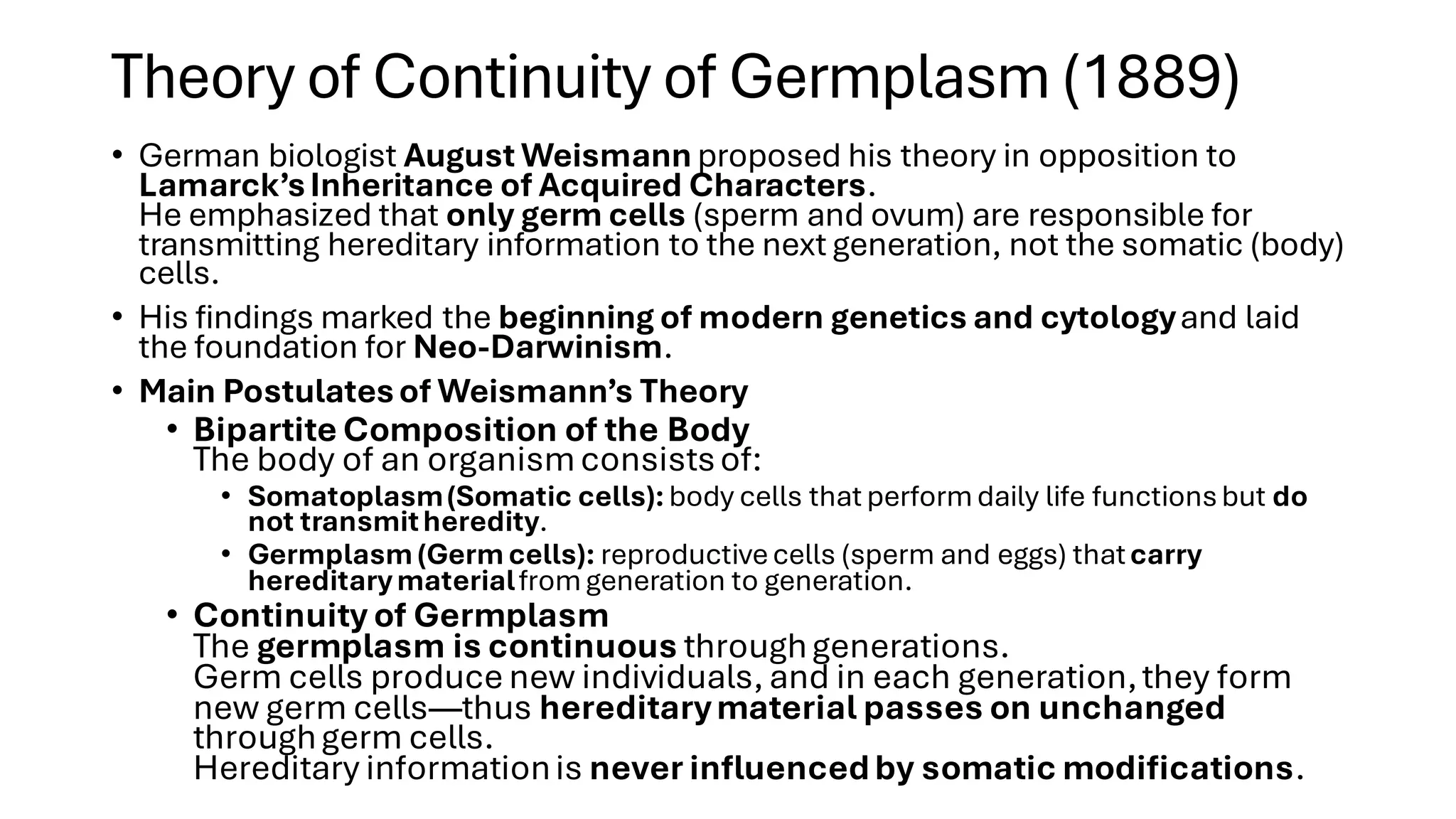 EVOLUTION - Theories, Pre-Darwinism, Darwinism | PDF