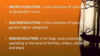 EVOLUTION AND MECHANISM OF EVOLUTION | PPTX