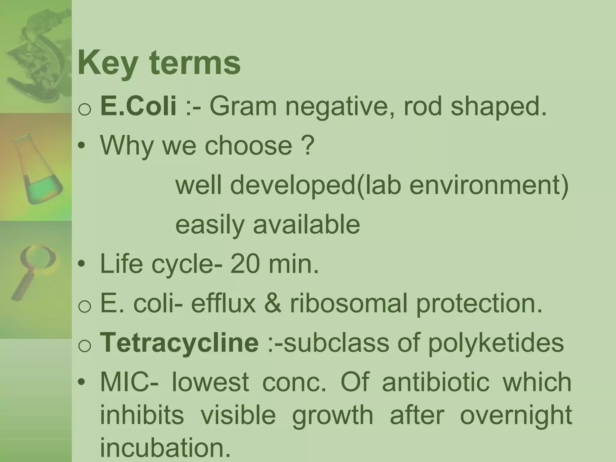 Evolution in bacteria by the use of antibiotic | PPT