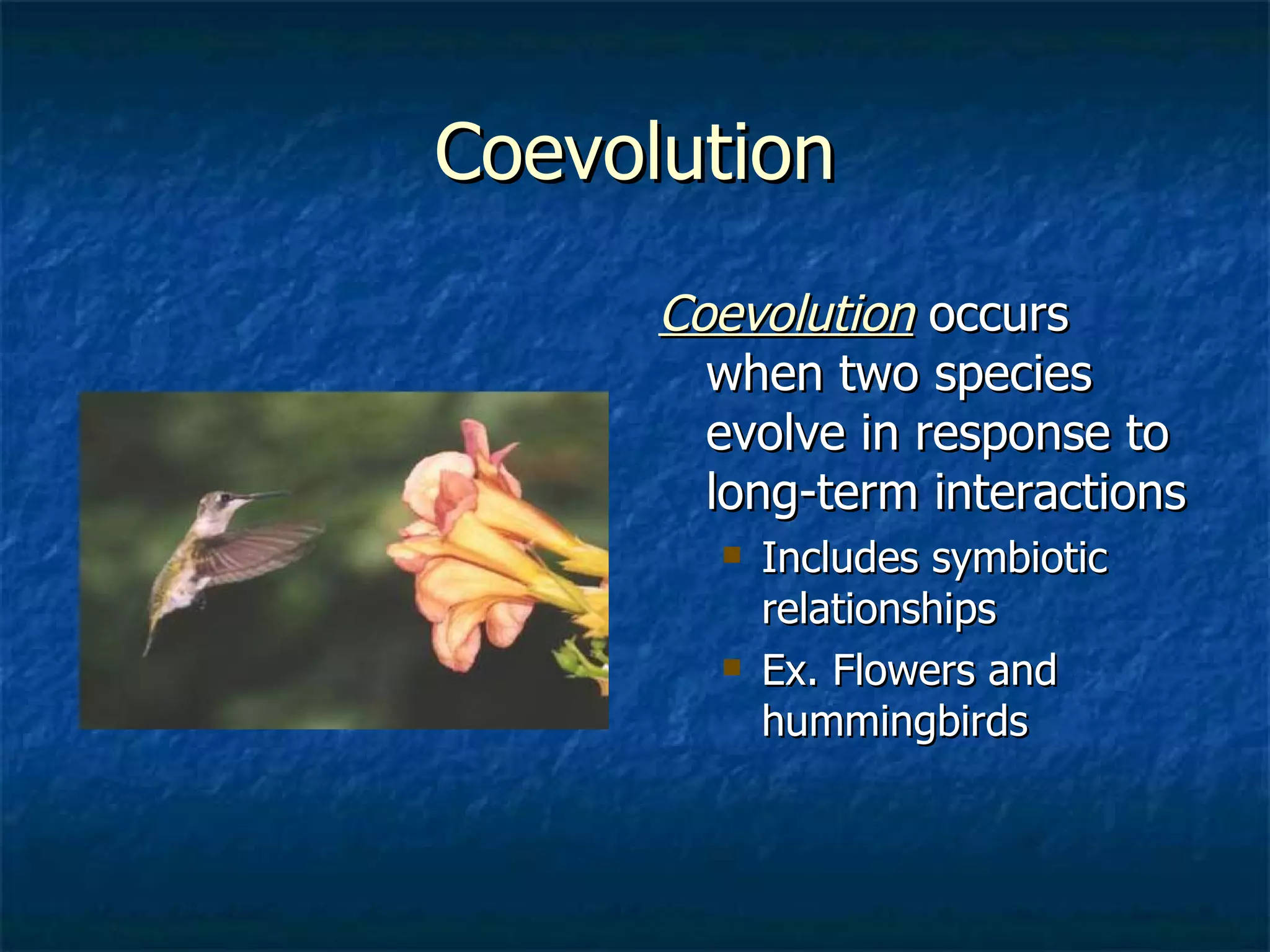 Evolution in ecosystems | PPT