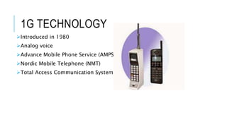 Evolution in wireless communication , 1G , 2G , 3G , 4G & 5G | PPTX
