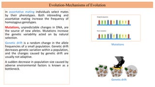 Evolution (Lecture 1) a concept in biology.pptx | Geology | Science