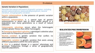 Evolution (Lecture 1) a concept in biology.pptx | Geology | Science