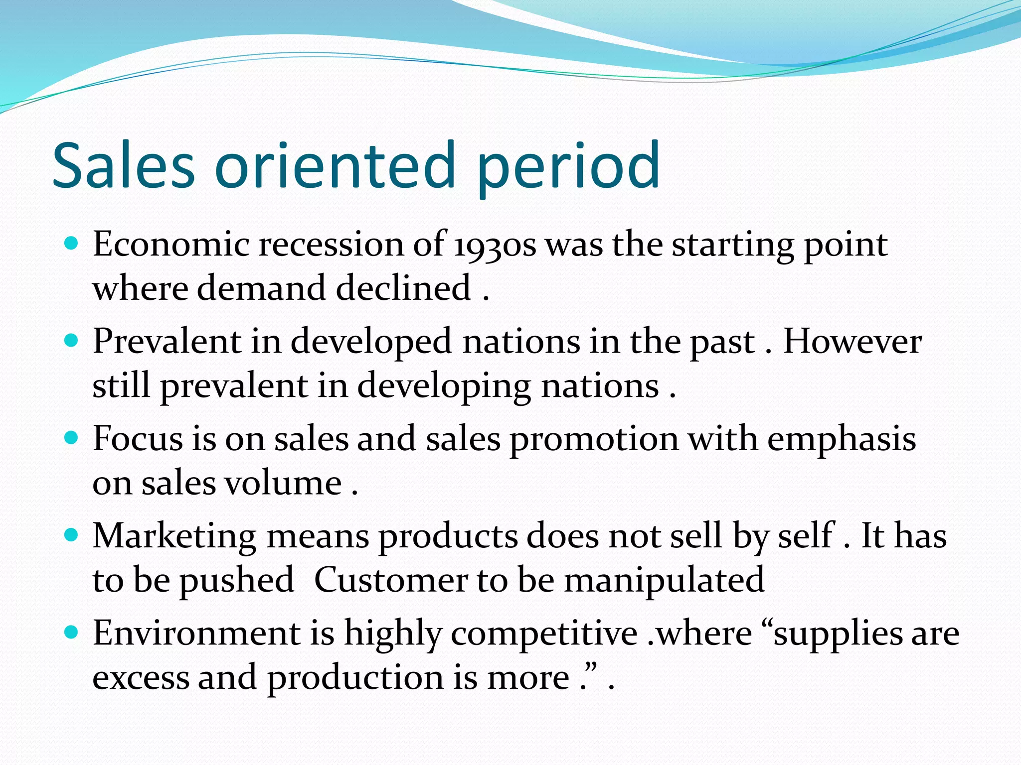 Evolution ; meaning of sales management | PPTX