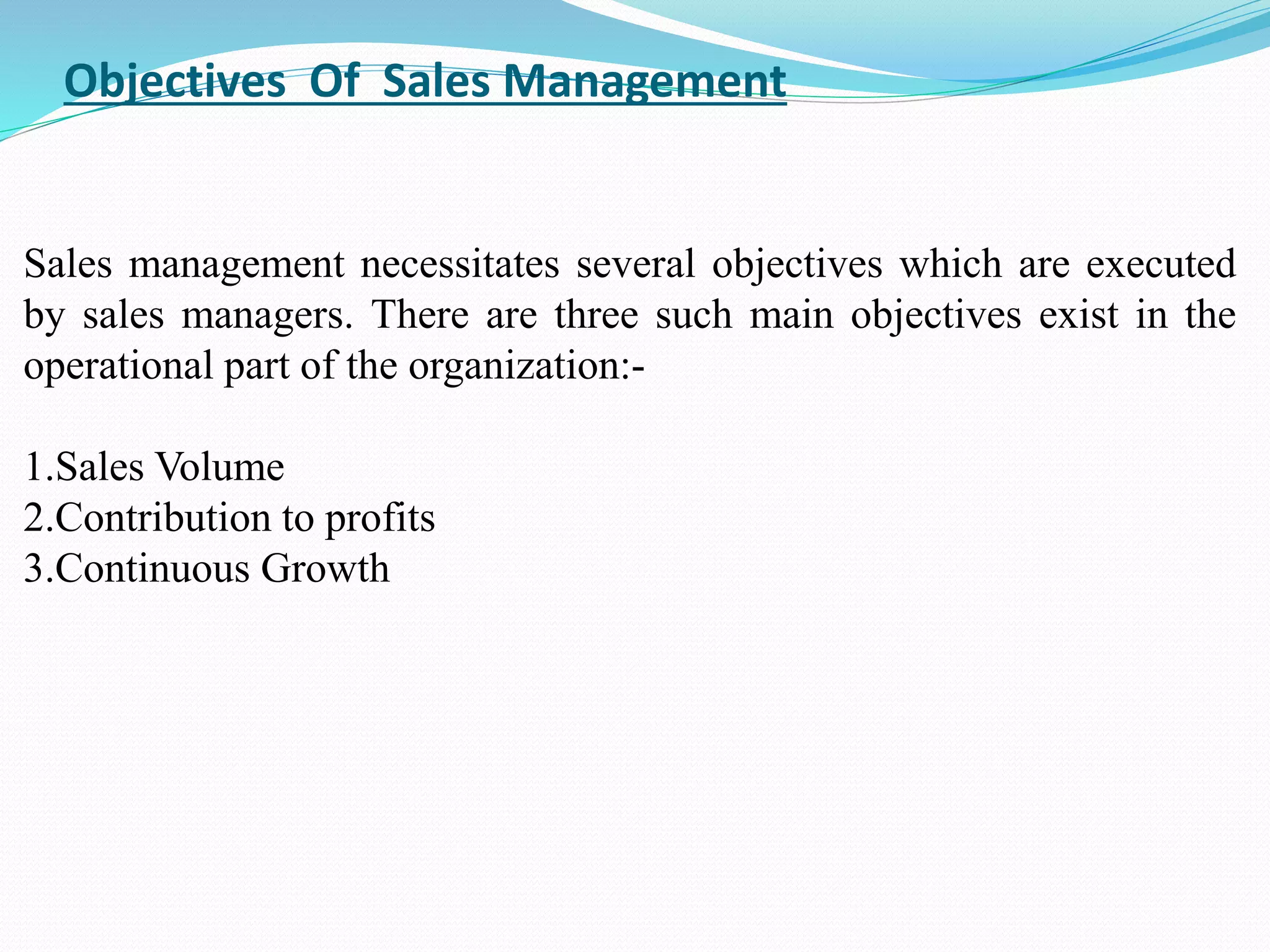 Evolution ; meaning of sales management | PPTX