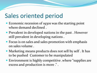Evolution ; meaning of sales management | PPTX