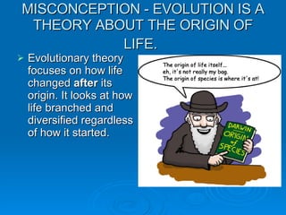 Evolution Misconceptions | PPT