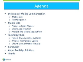 Evolution in mobile communication | PPT