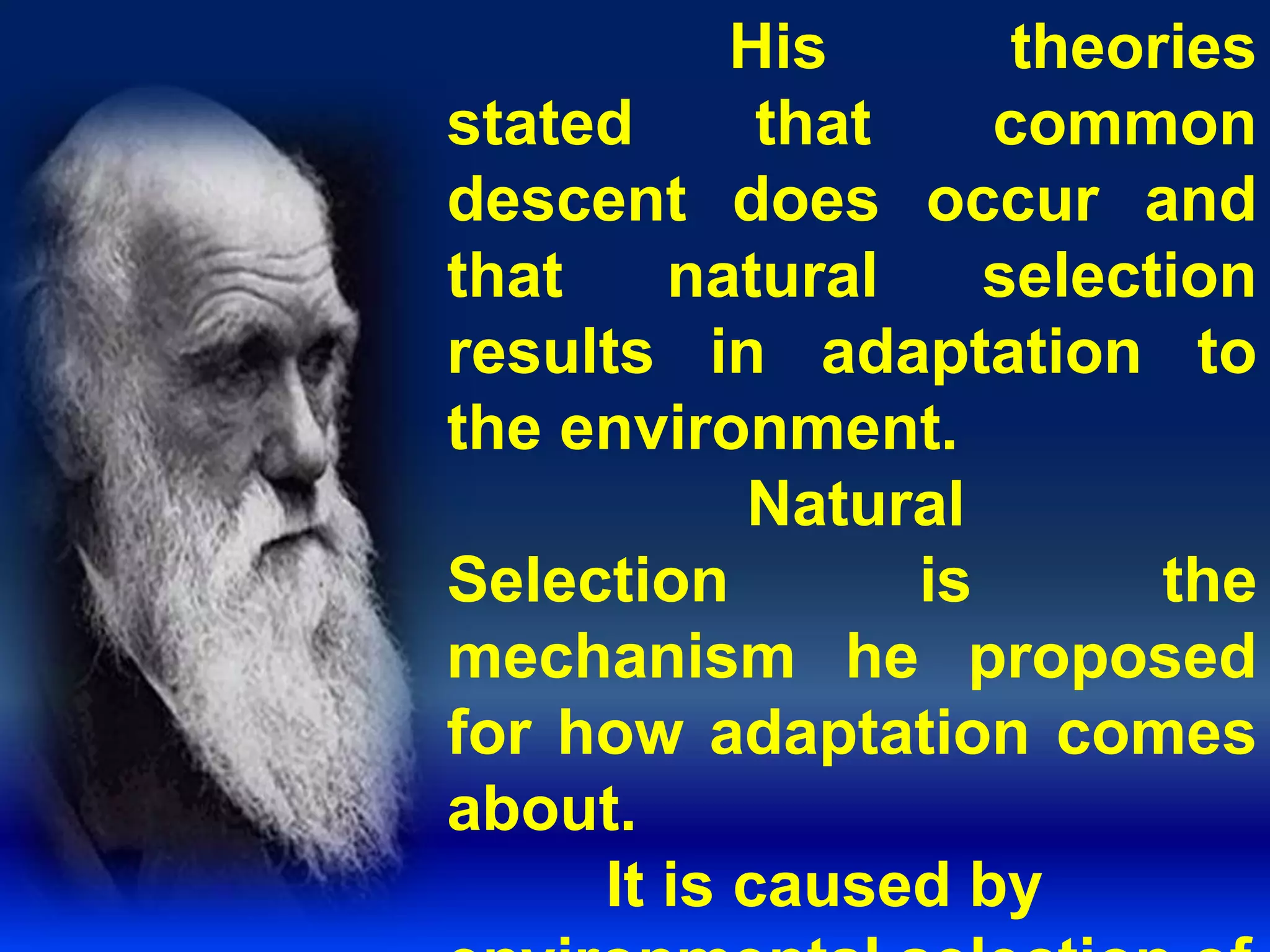 Natural selection of Charles Darwin | PPTX
