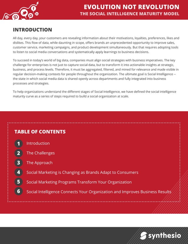 Evolution Not Revolution: The Social Intelligence Maturity Model | PDF