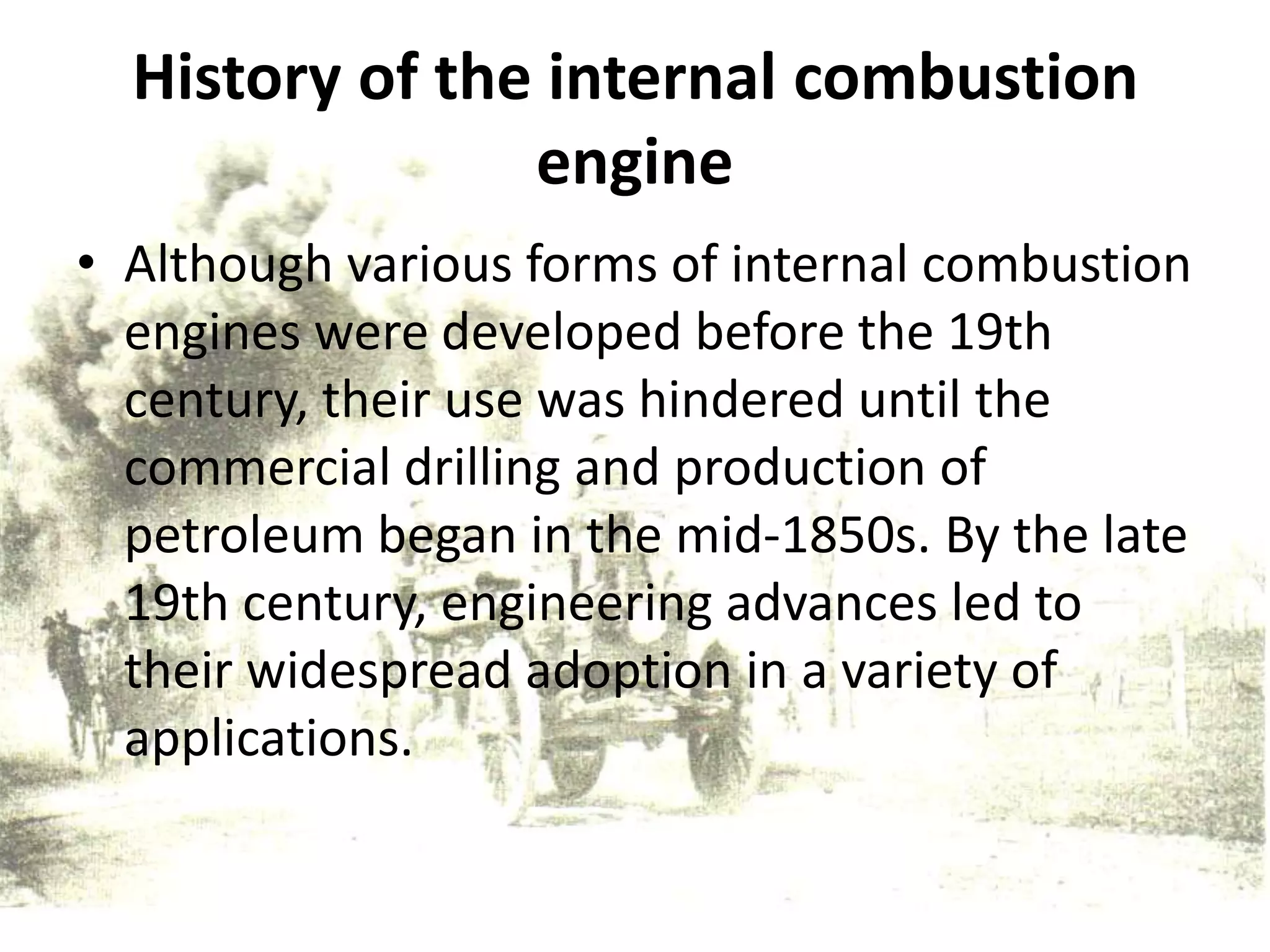 Evolution of 1st combustion engine | PPTX