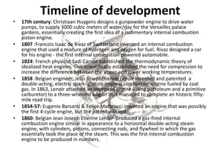 Evolution of 1st combustion engine | PPTX | Chemistry | Science