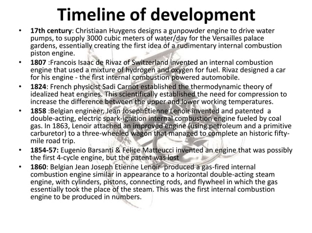 Evolution of 1st combustion engine | PPT