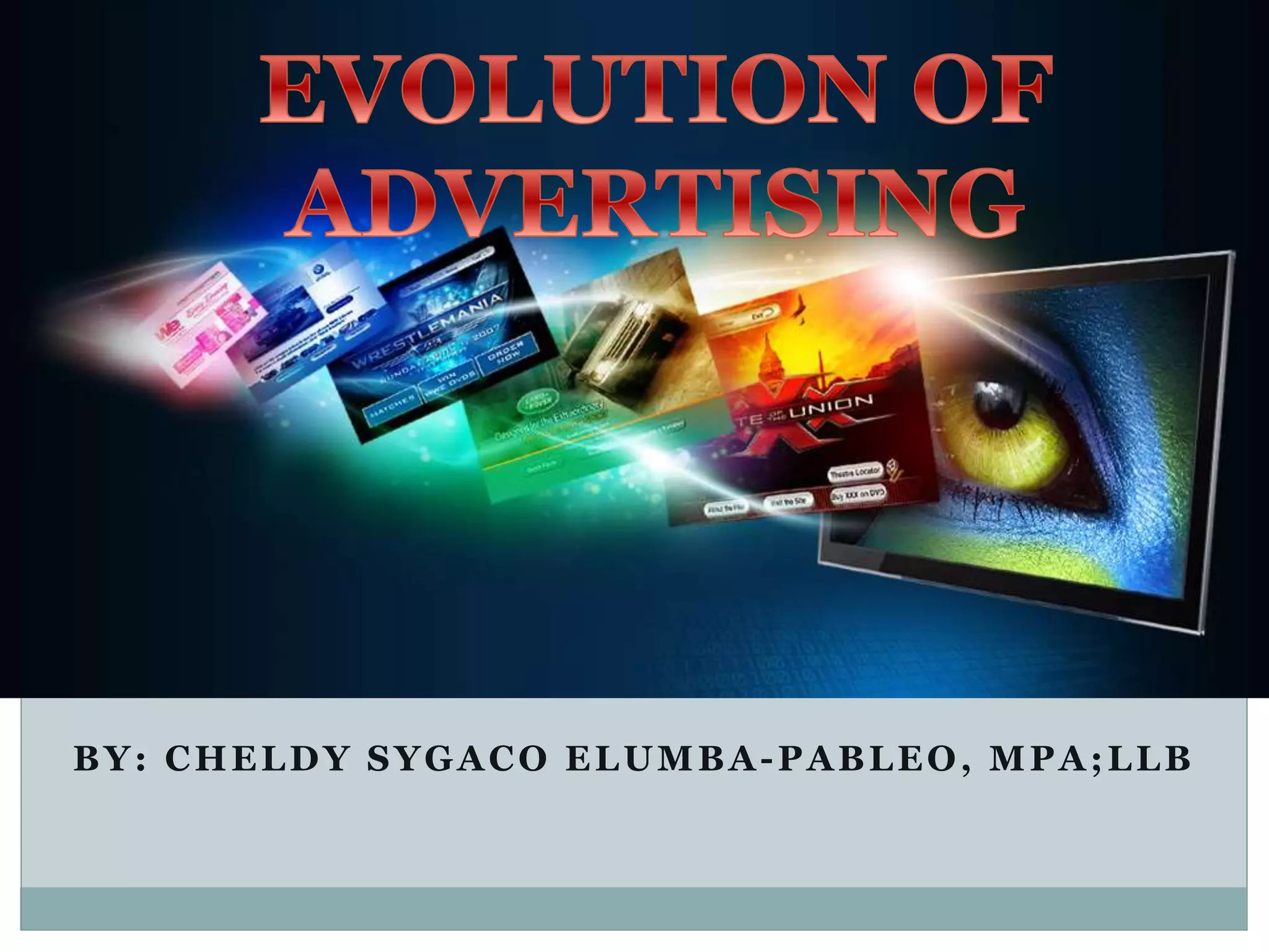 Evolution of ads | PPT