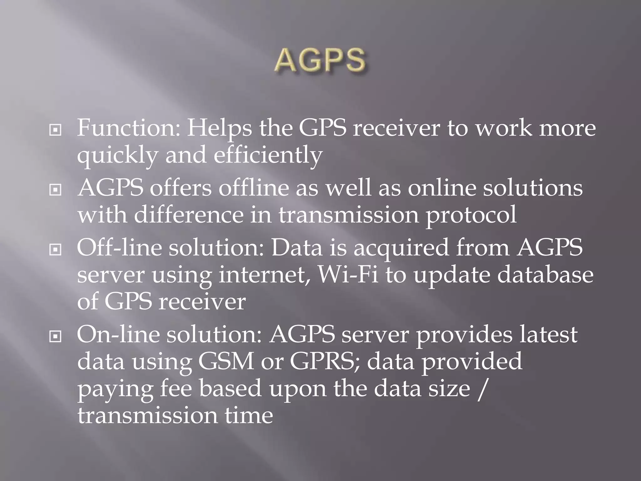 Evolution Of AGPS And E911 | PPTX
