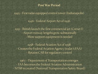 Evolution of air transportation | PPTX