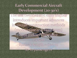 Evolution of air transportation | PPTX