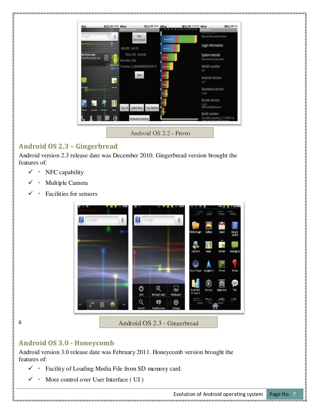 Evolution of android operating system