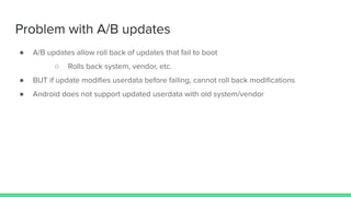Evolution of Android Update Principles | PPT