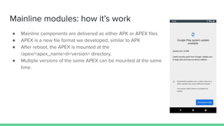 Evolution of Android Update Principles | PPT