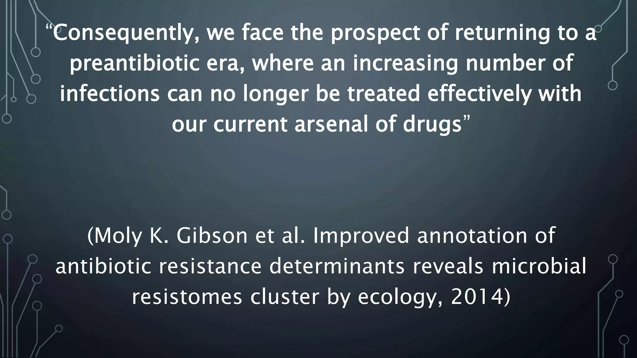Evolution of antibiotic resistance | PPTX