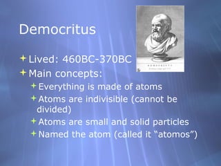Evolution of atomic theory | PPT