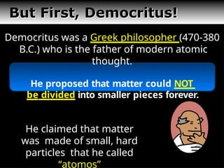 evolution of atomic model, secundary education | PPTX