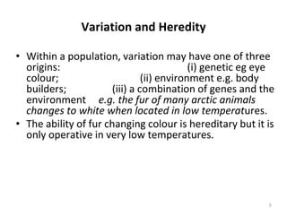 Evolution of Australian Biota - Heredity and Survival | PPTX