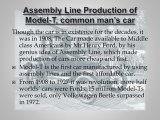 Evolution of automobiles | PPTX