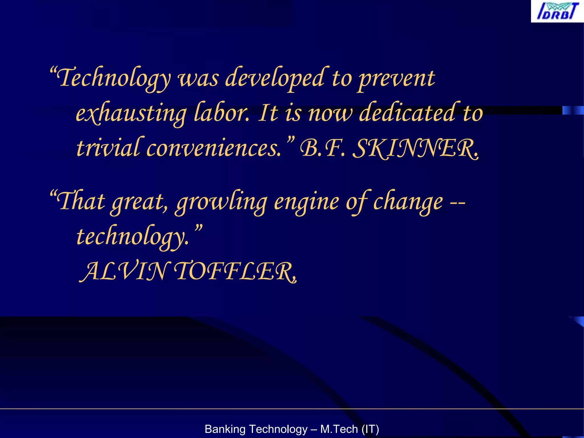 Evolution of banking technology | PPT