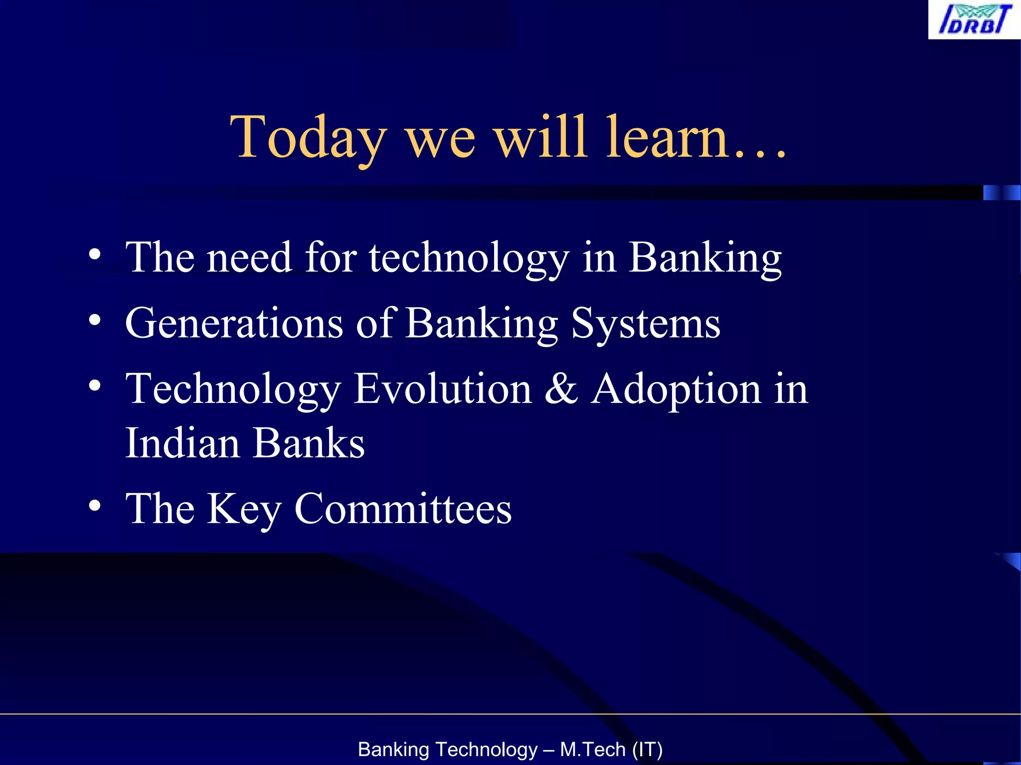 Evolution of banking technology | PPT