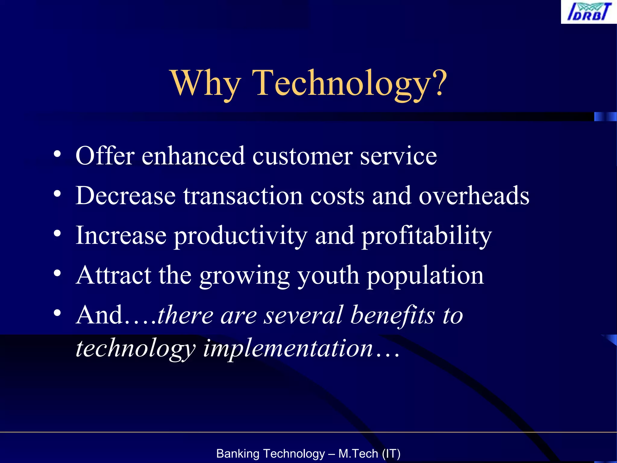 Evolution of banking technology | PPT