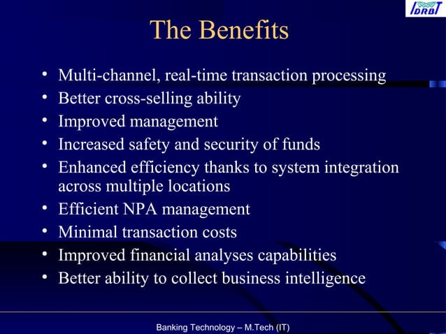 Evolution of banking technology | PPT | Business Banking & Finance ...