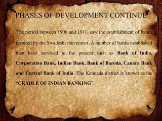 Evolution of banks & phases of development | PPTX