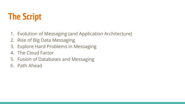 Evolution of Big Data Messaging | PPT