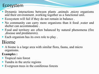 Evolution of biosphere and cryosphere | PPTX
