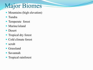 Evolution of biosphere and cryosphere | PPTX